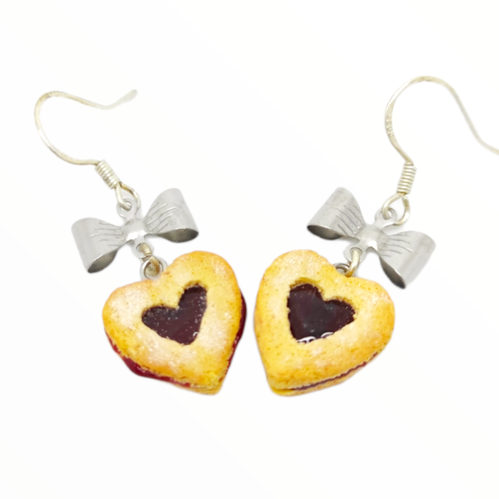 Sweet earrings , fimo sweet miniature , polymer clay sweet , cookies ...